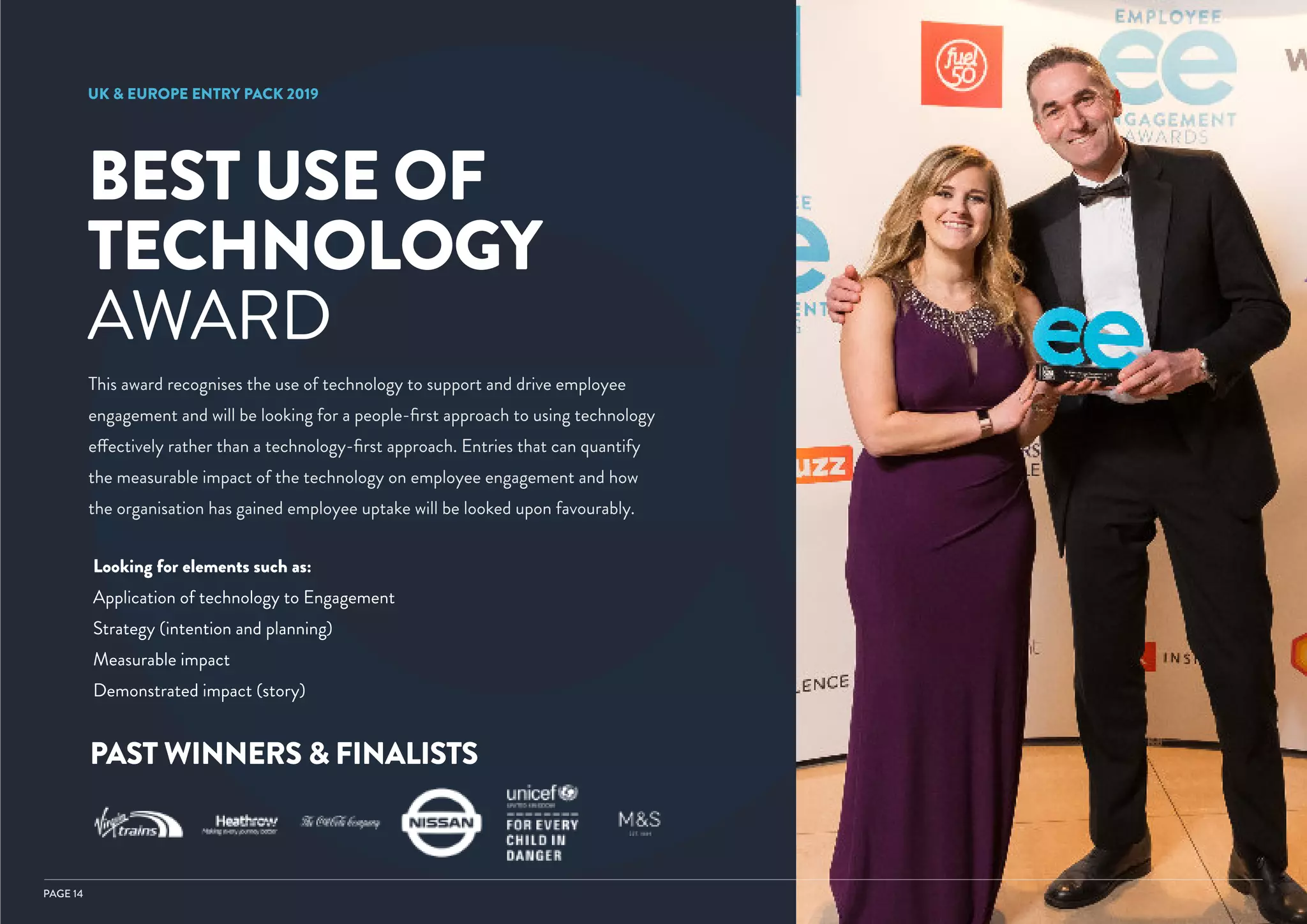 The 2019 UK & European Employee Engagement Awards Entry Pack | PPT