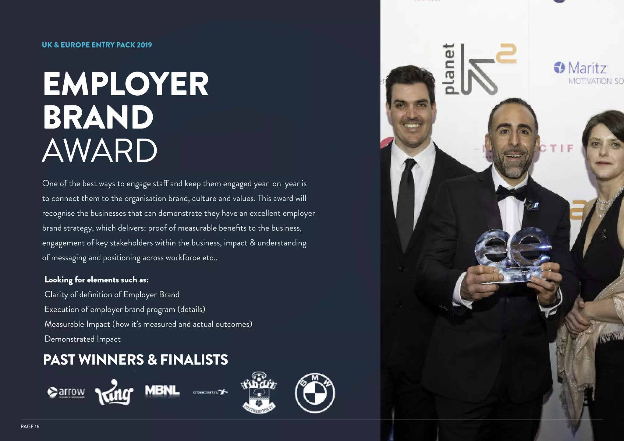 The 2019 UK & European Employee Engagement Awards Entry Pack | PPT