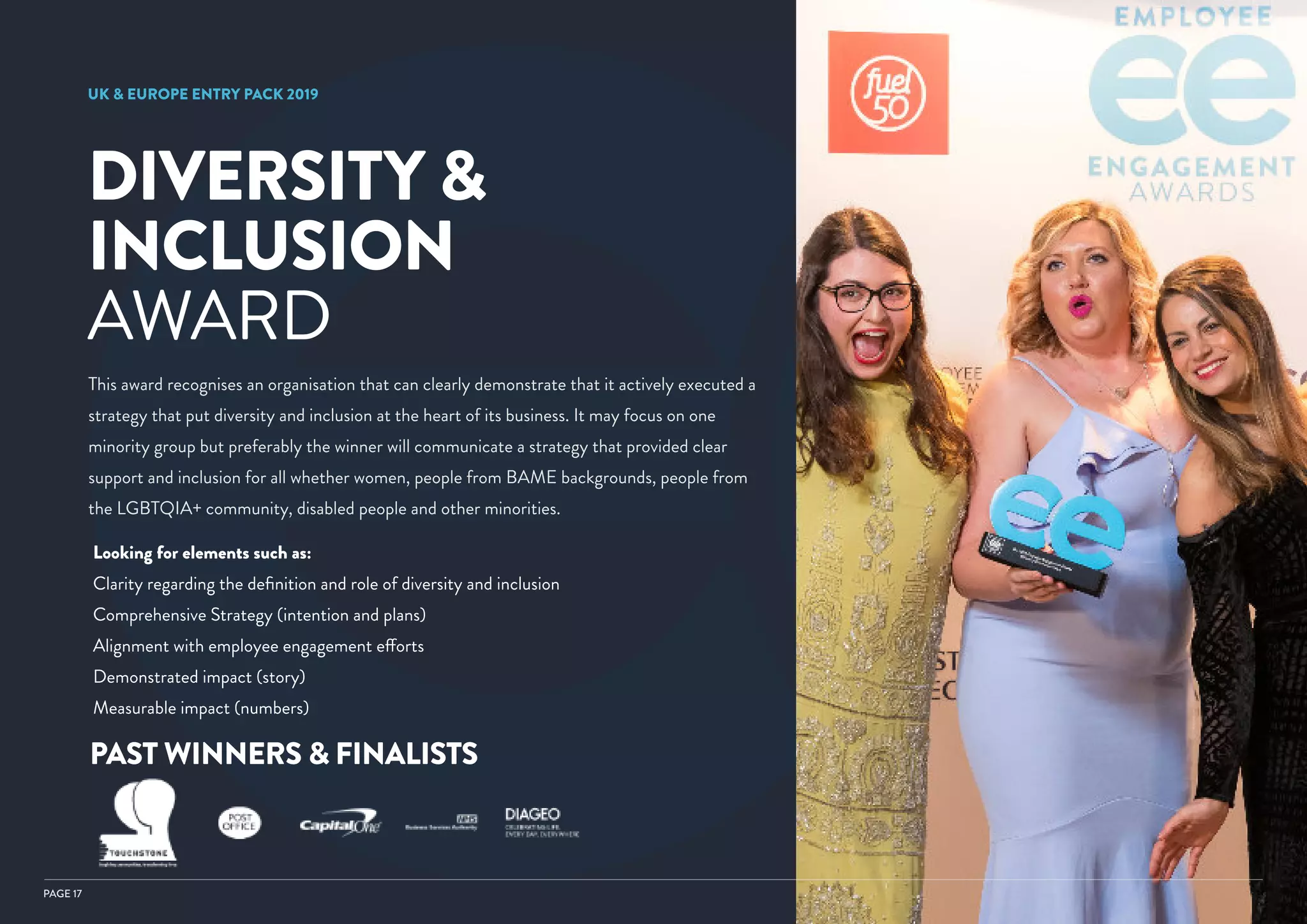 The 2019 UK & European Employee Engagement Awards Entry Pack | PPT
