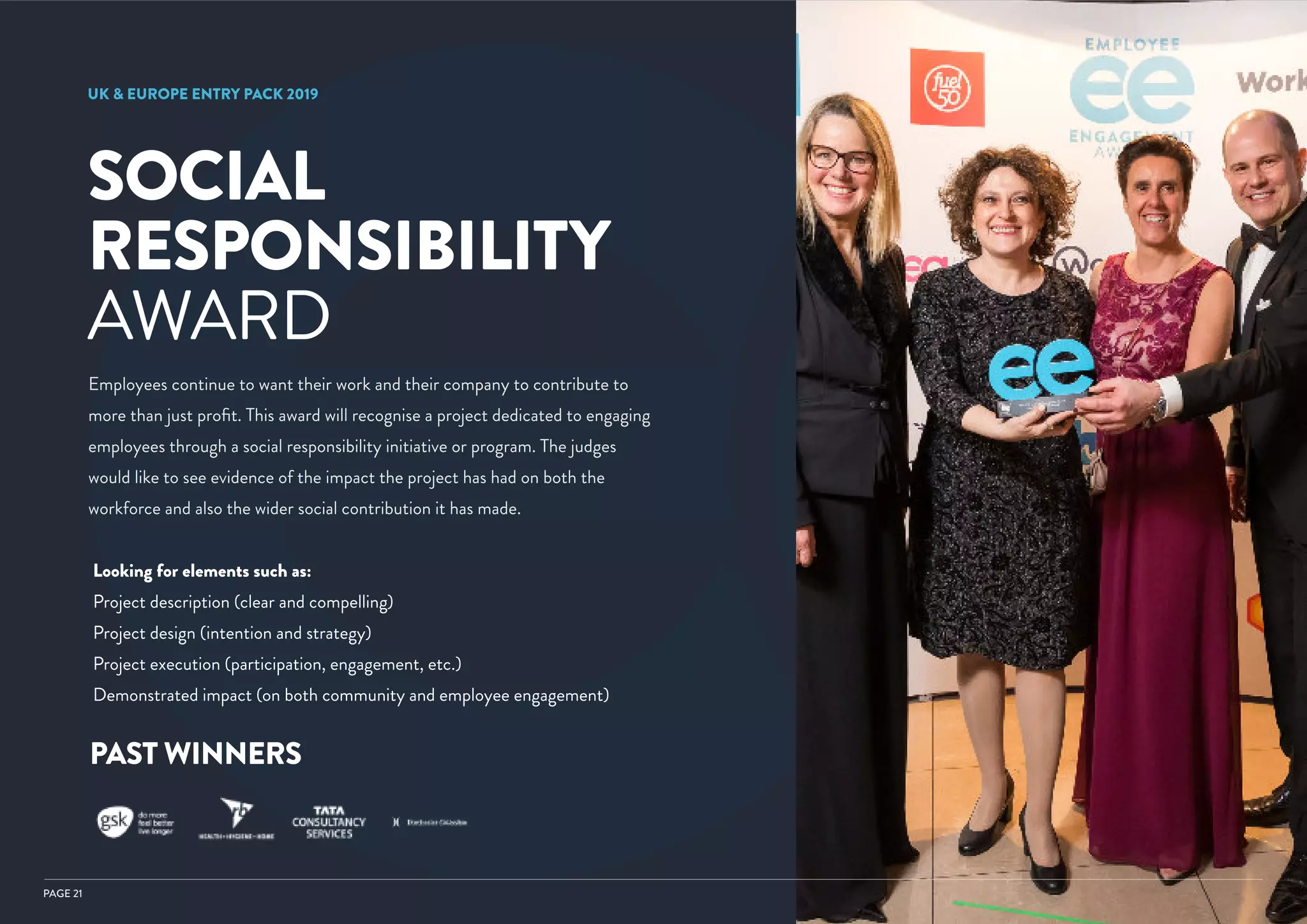 The 2019 UK & European Employee Engagement Awards Entry Pack | PPT