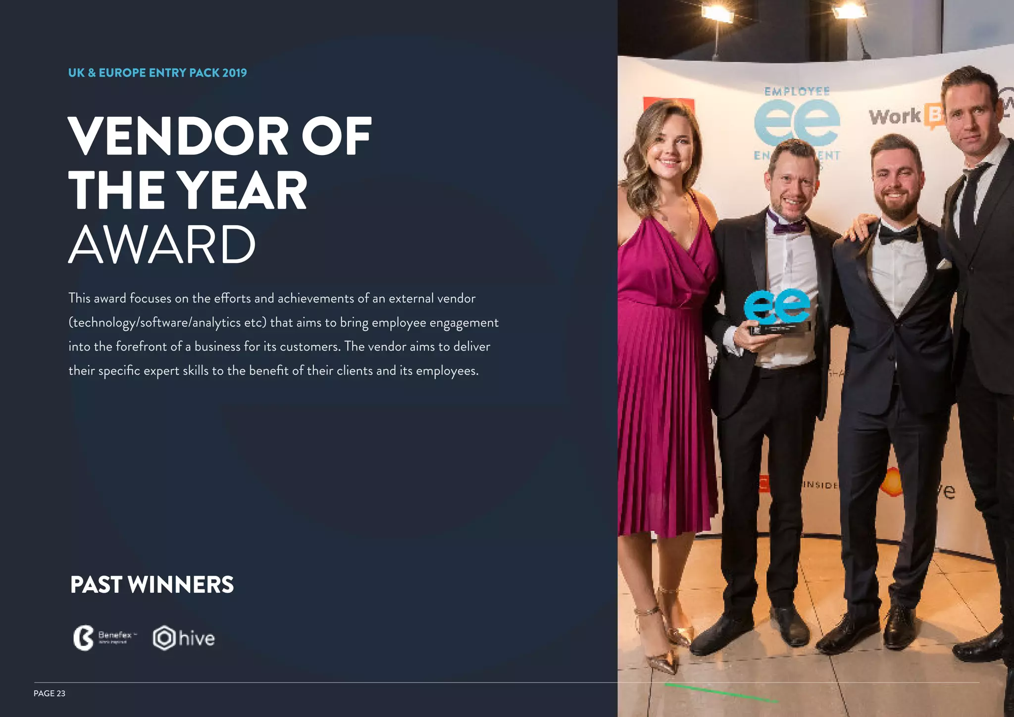 The 2019 UK & European Employee Engagement Awards Entry Pack | PPT