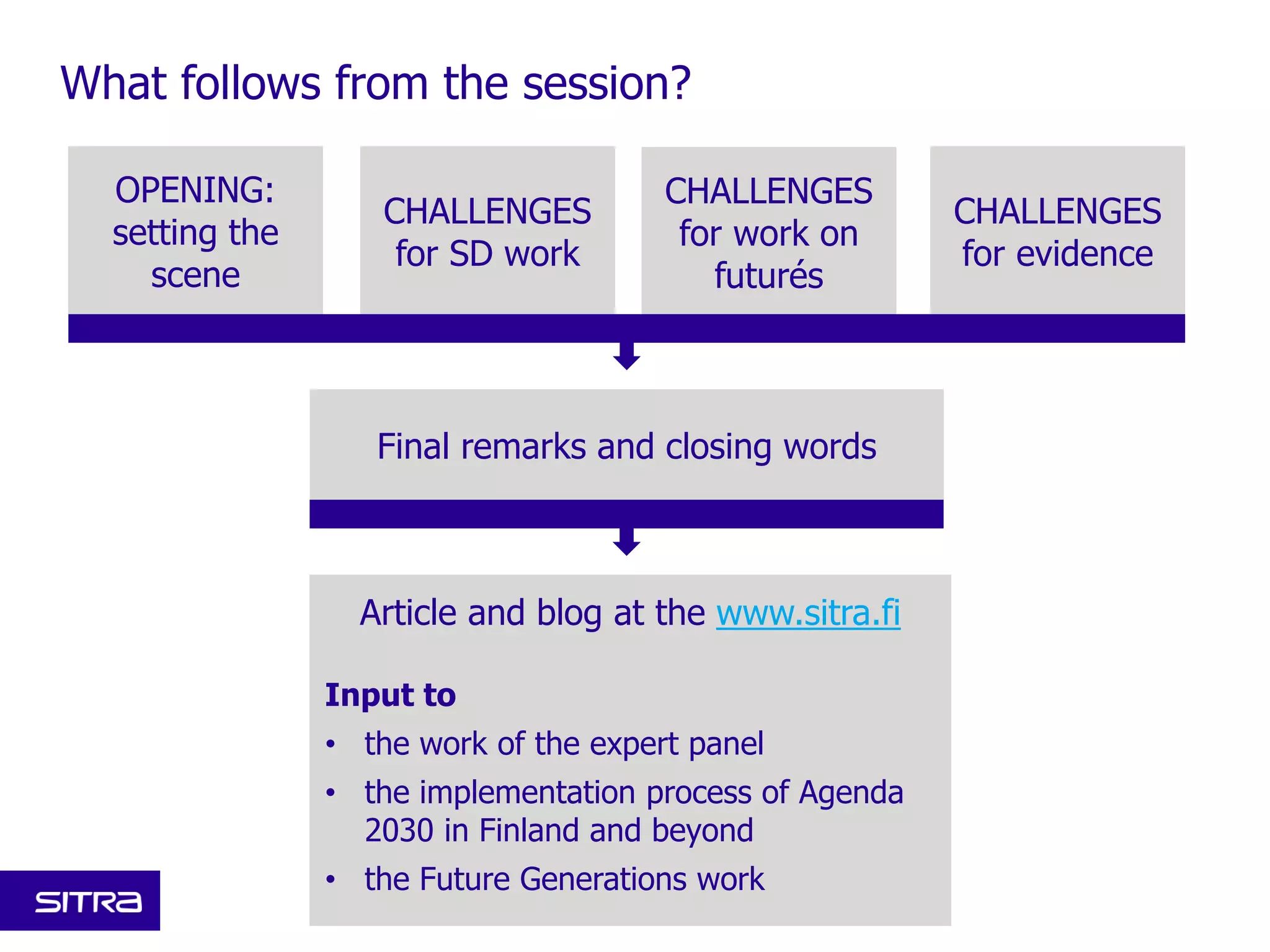 Eeva Furman and Eeva Hellstrom: Sustainable Development Goals - Working for the Future | PDF