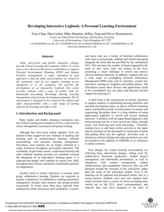 Eeveloping Interactive Logbook A Personal Learning Environment | PDF ...