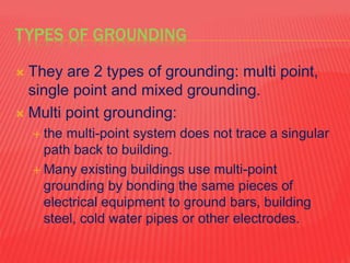 Earthing, grounding and isolation | PPTX | Science