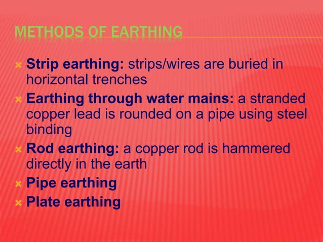 Earthing, grounding and isolation | PPTX | Science