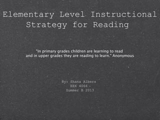 Eex 4066 instructional strategies | PPT | Primary Education | Education