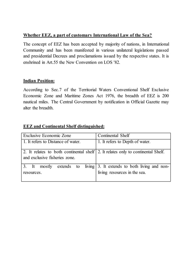 Exclusive Economic Zone (EEZ) | DOCX