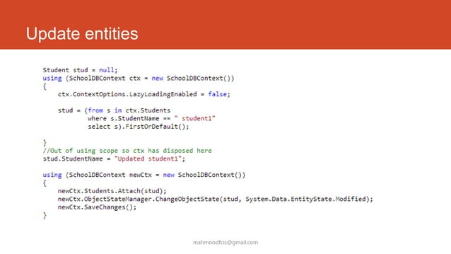 Microsoft Entity Framework | PPT