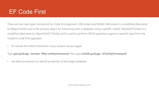 Microsoft Entity Framework | PPT