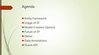 Diving Into Entity Framework Code First | PPTX