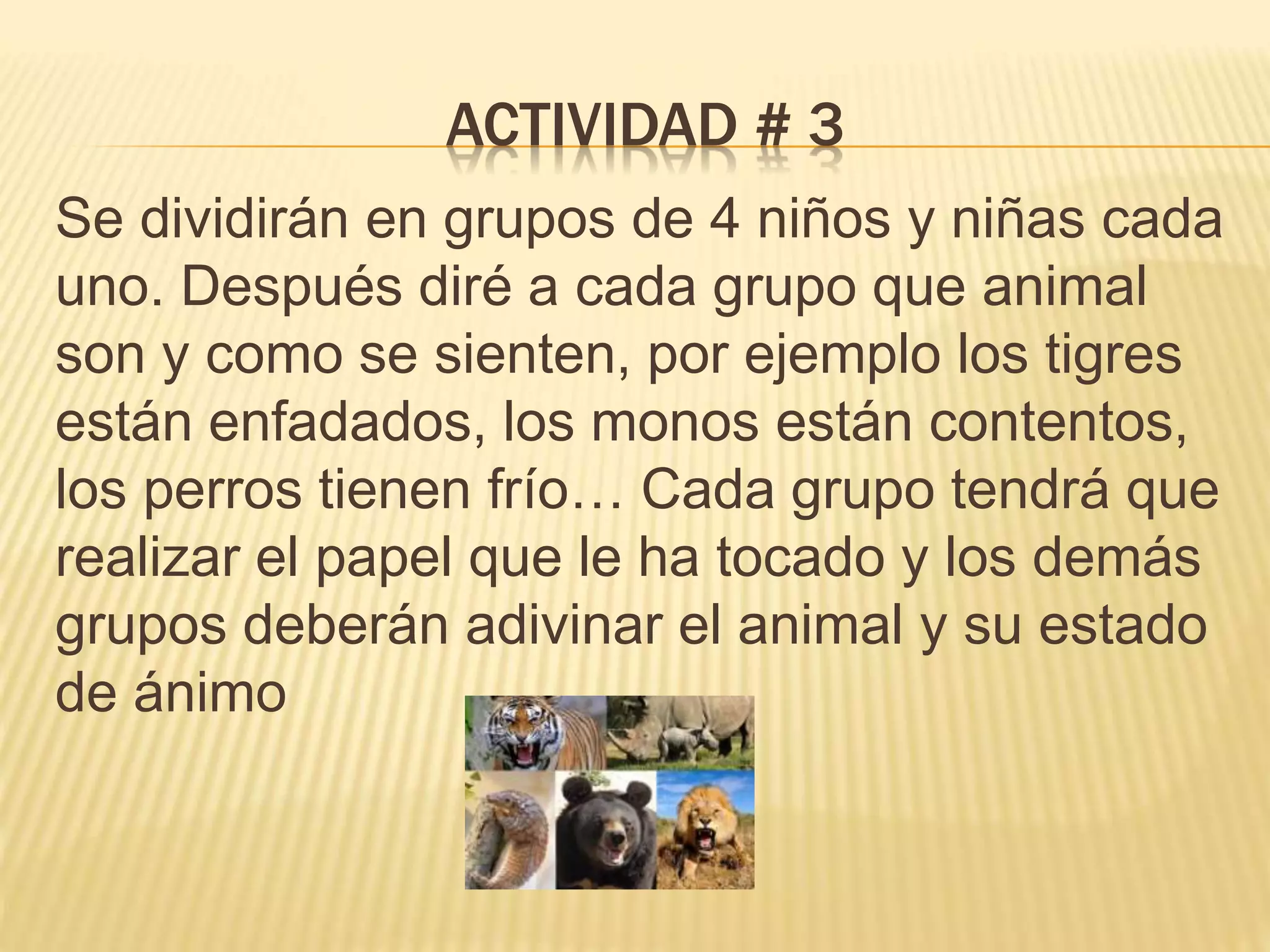 actividades que permitan desarrollar la construcción de la identidad ...