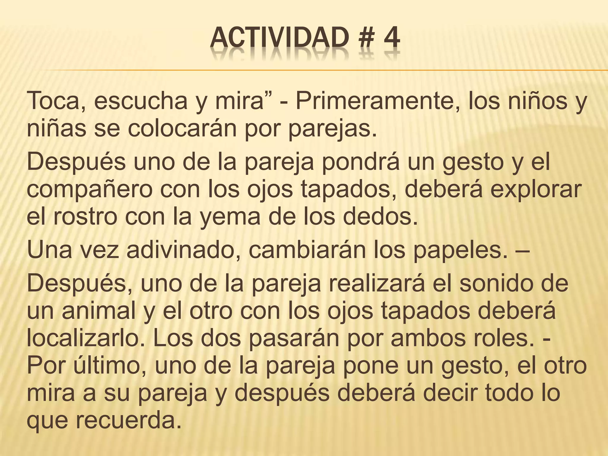 actividades que permitan desarrollar la construcción de la identidad ...