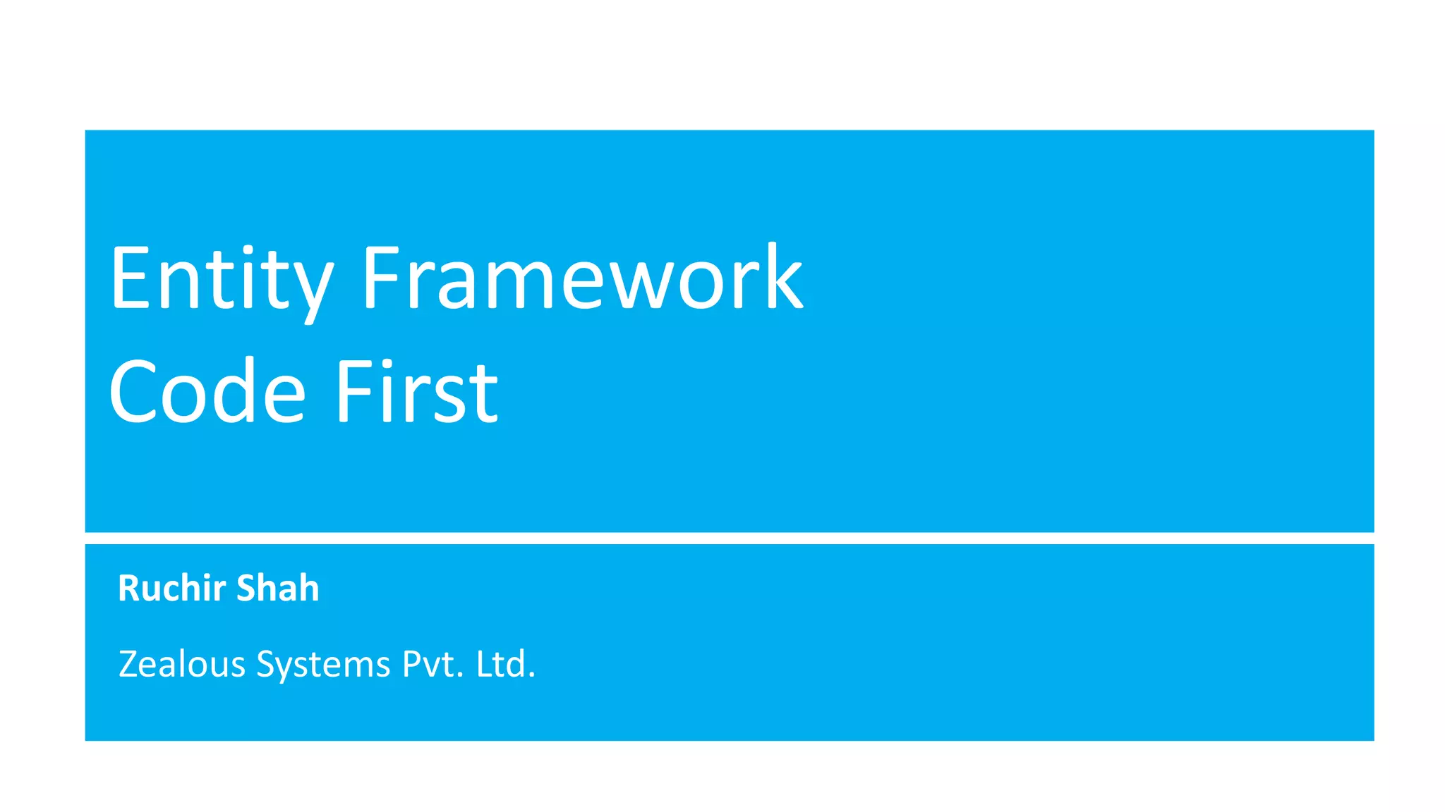 Ef code first | PPTX