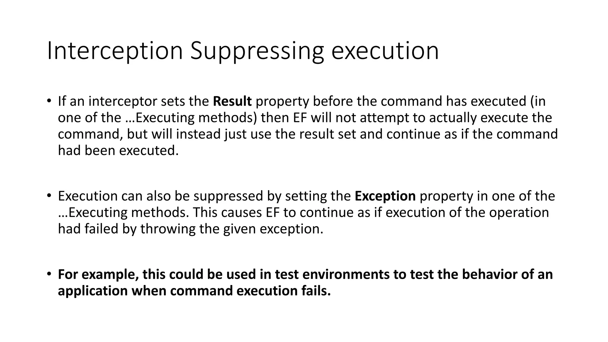 Connection Resiliency And Command Interception In Entity Framework Ppt