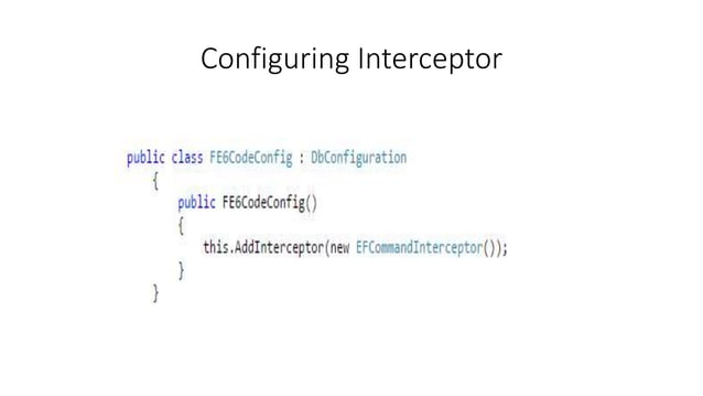 Connection Resiliency and Command Interception in Entity Framework | PPTX