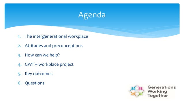 Intergenerational practice in the workplace, Ewan Fisher Trustee ...