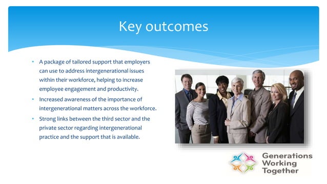 Intergenerational practice in the workplace, Ewan Fisher Trustee ...