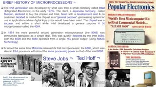 Presentation on History of Microcontroller(Updated - 2) | PDF