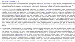 Presentation on History of Microcontroller(Updated - 2) | PDF