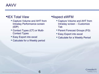 Performance Measurements for WFM Processes - Convergys | PPT
