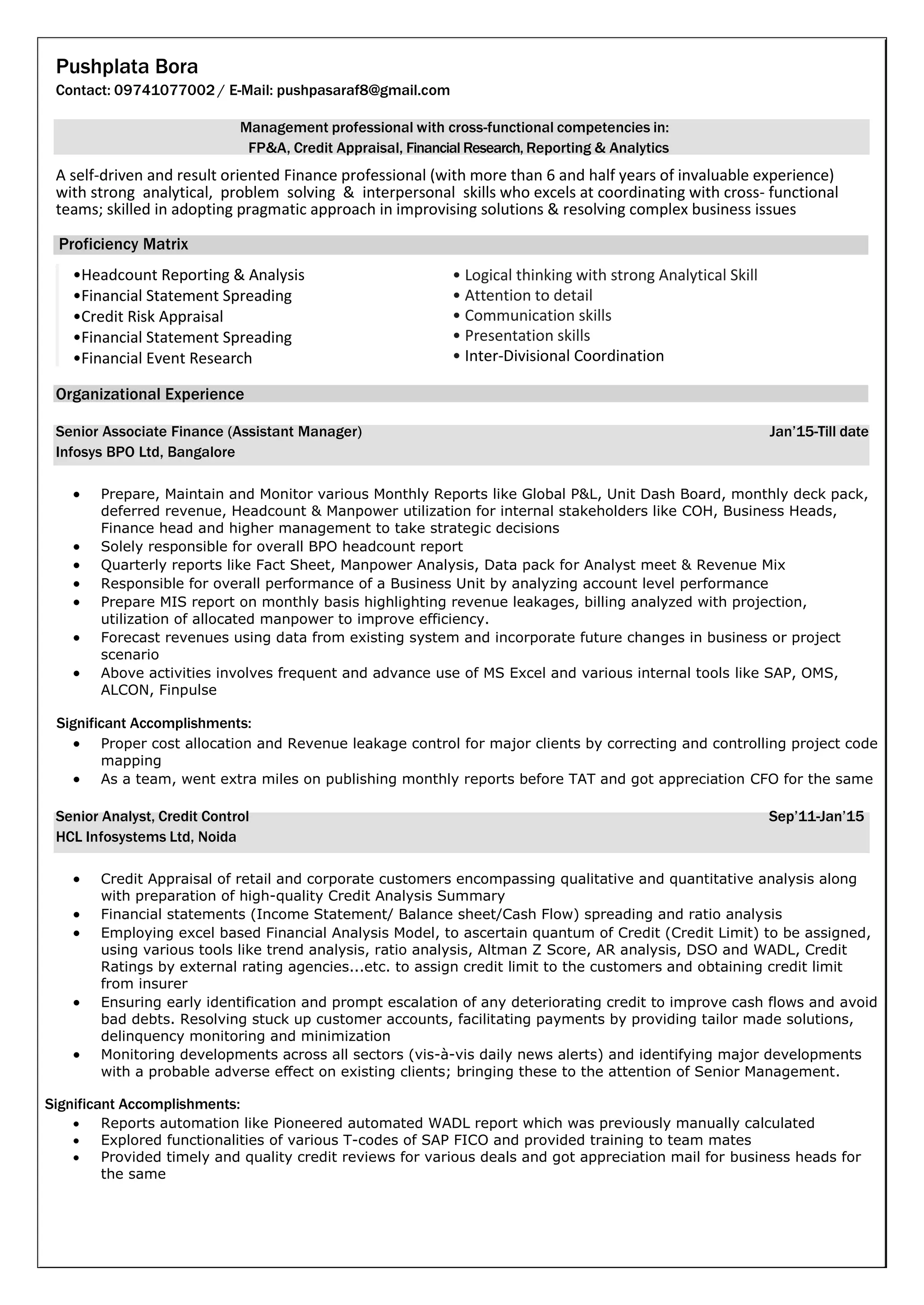 Pushplata Bora-Resume | PDF