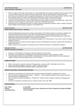 Pushplata Bora-Resume | PDF