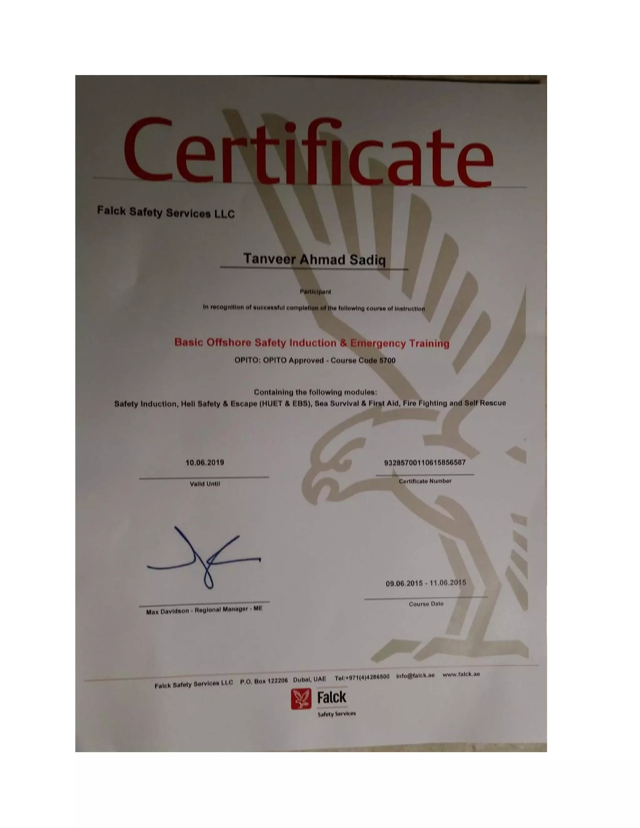 BOSITE Certificate | PDF