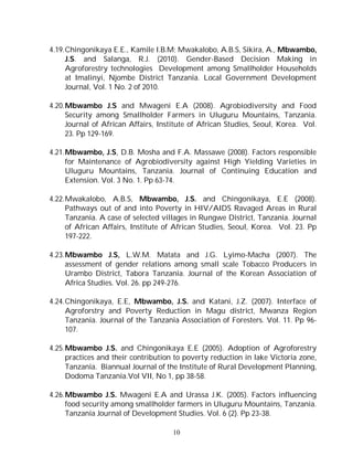 MBWAMBO CV 2016 | PDF