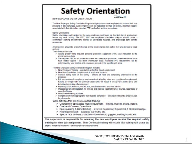 _OFFICIAL Safety Department PRESENTATION