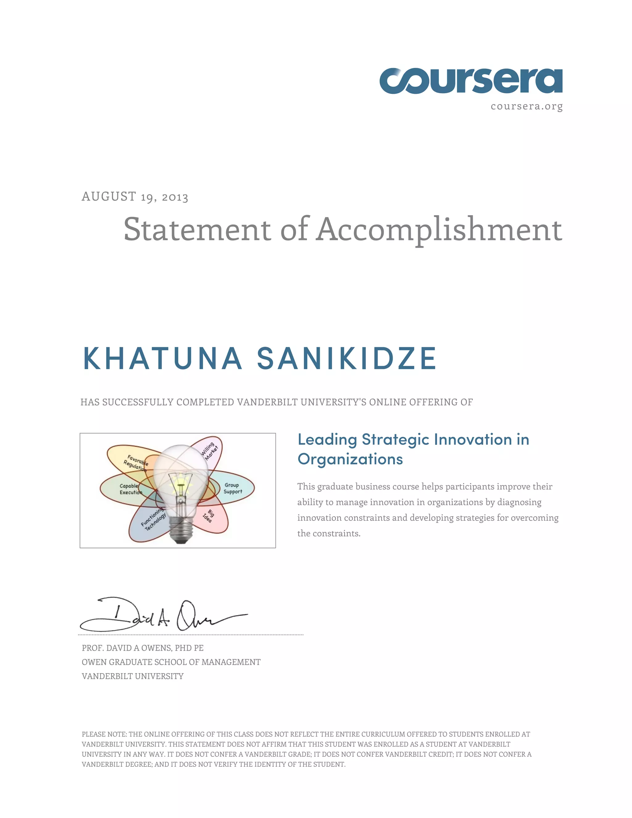 certificate innovation | PDF