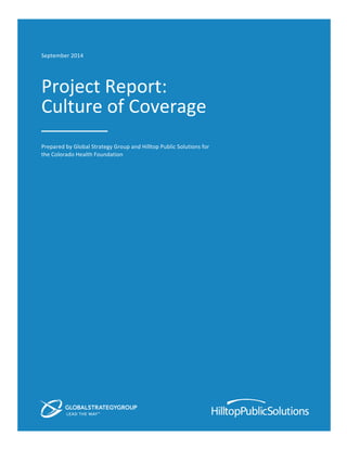 Culture of Coverage Report F09.30.14 (1) | PDF