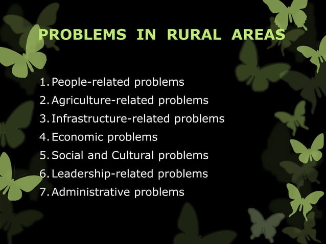 Special Features & Realities of Rural Development | PPT