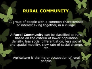 Rural Community Definition