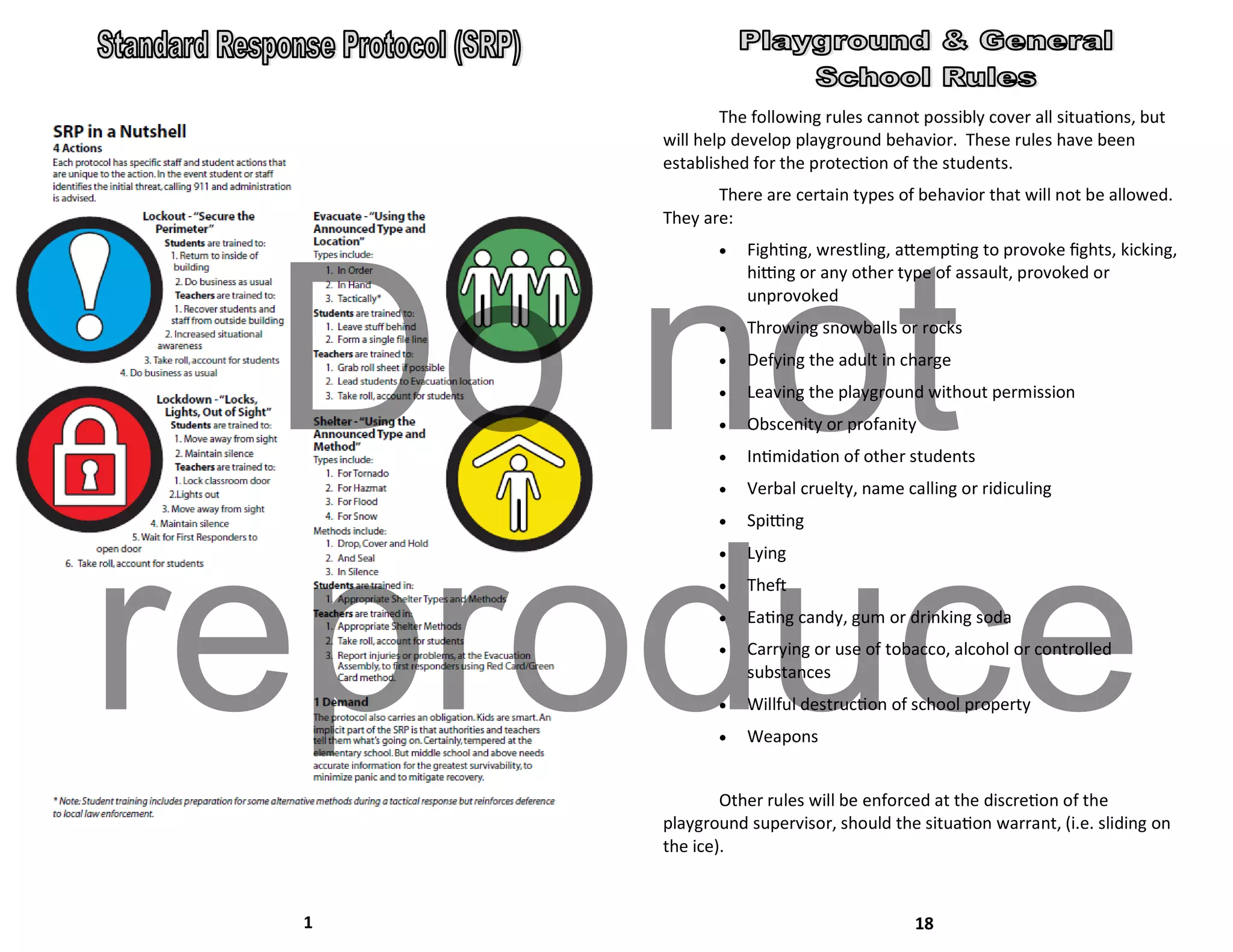 Elementary Handbook | PDF