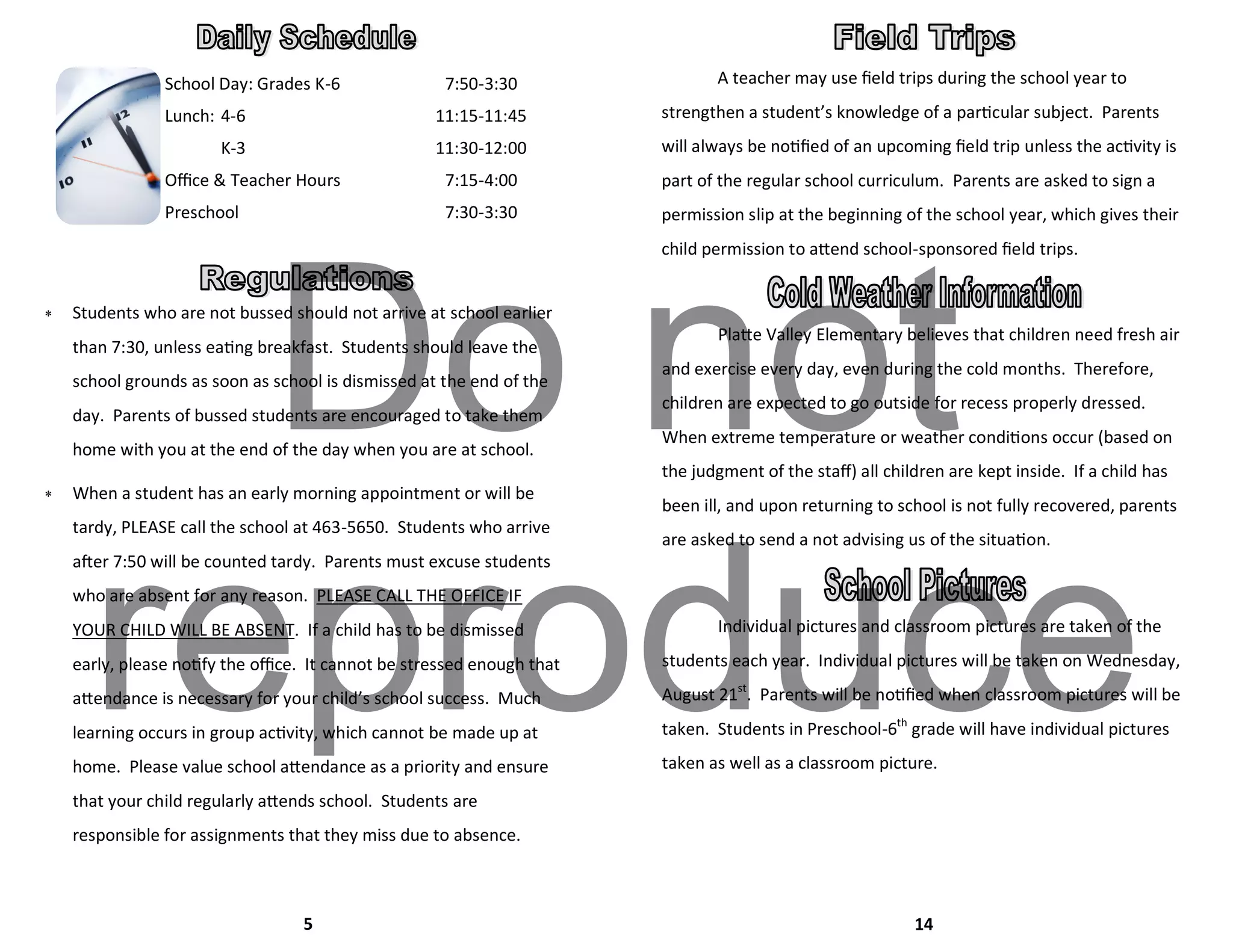 Elementary Handbook | PDF