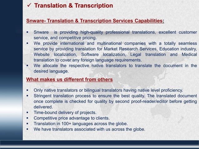 Snware Presentation | PPT