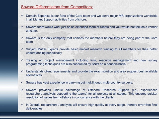 Snware Presentation | PPT