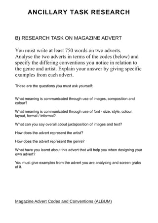 Ancillary research 2014 | DOC | Fine Art Photography | Fine Art