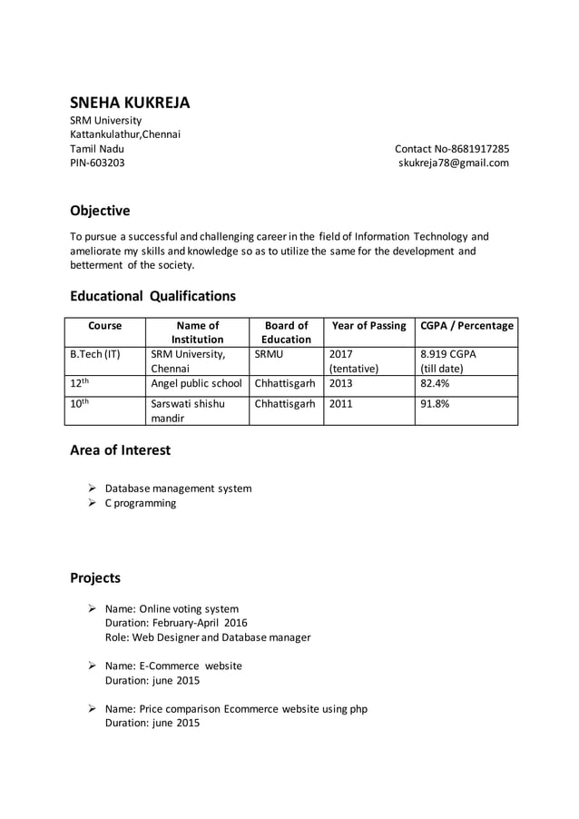 CV resume | DOCX | Computing | Technology & Computing