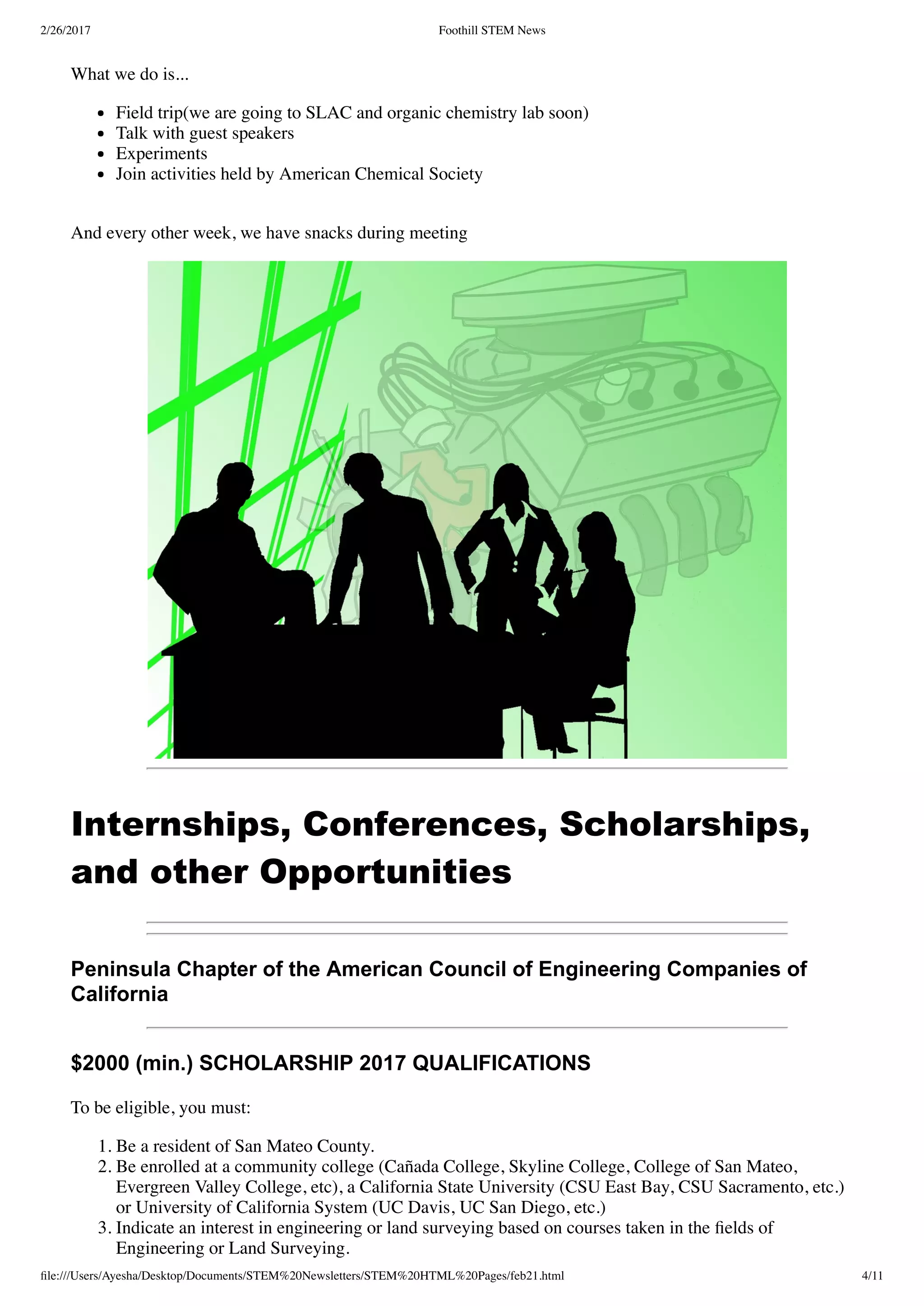 Foothill STEM News | PDF