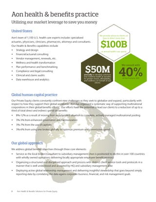 AonHealthSolutionsforPE Firms | PDF