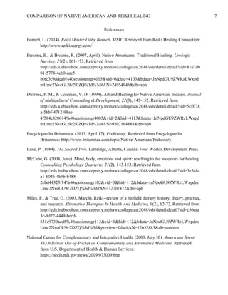 Comparison of Native American and Reiki Traditional Healing Practices ...