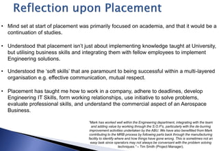 Mark J. Redmond - Placement Presentation | PDF