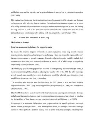 Crop loss assessment | PDF