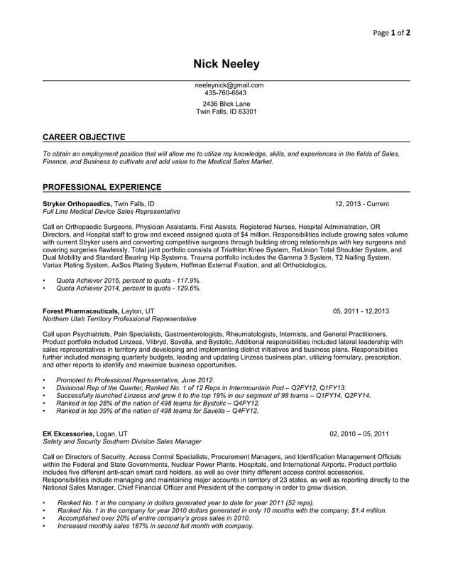Nick Neeley Resume | PDF