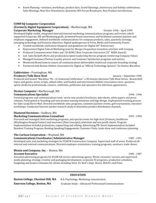 Liz Resume December 2015 | DOC
