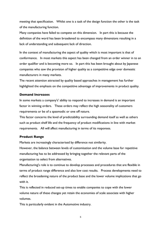 Order Winning | PDF | Manufacturing Industry | Industries