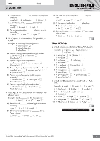 Ef3e intplus quicktest_02 | PDF | Education