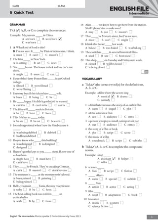 Ef3e int quicktest_06 | PDF