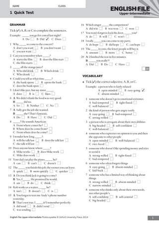 Ef3e uppint quicktest_01 | PDF